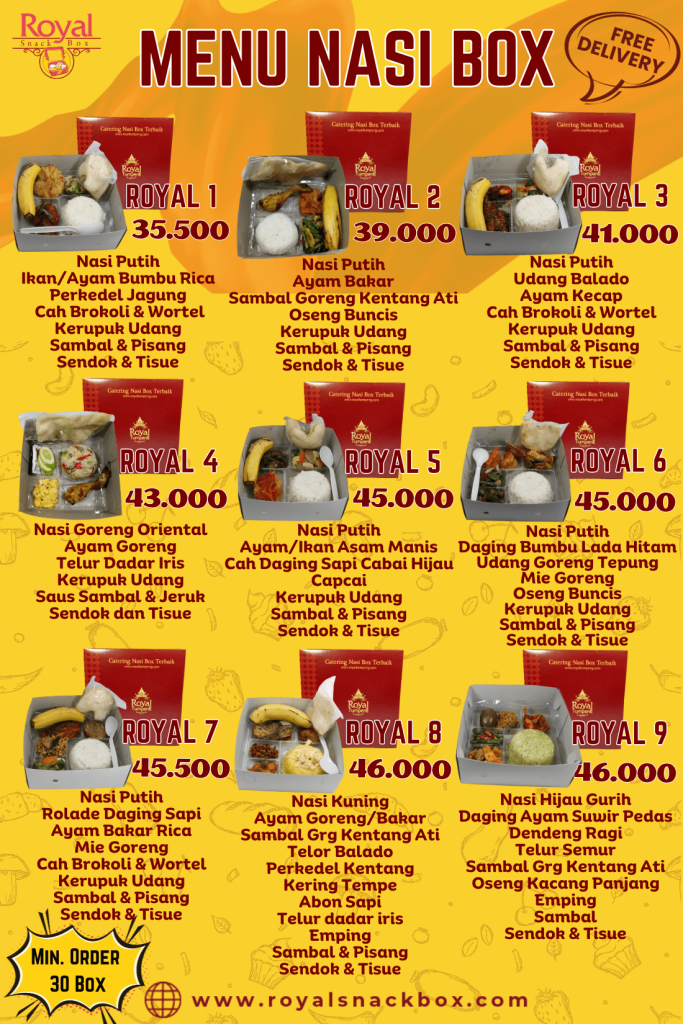 Menu Nasi Box - Royal Snack Box