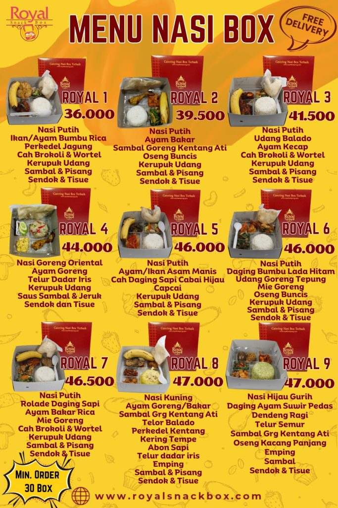 Menu Nasi Box - Royal Snack Box